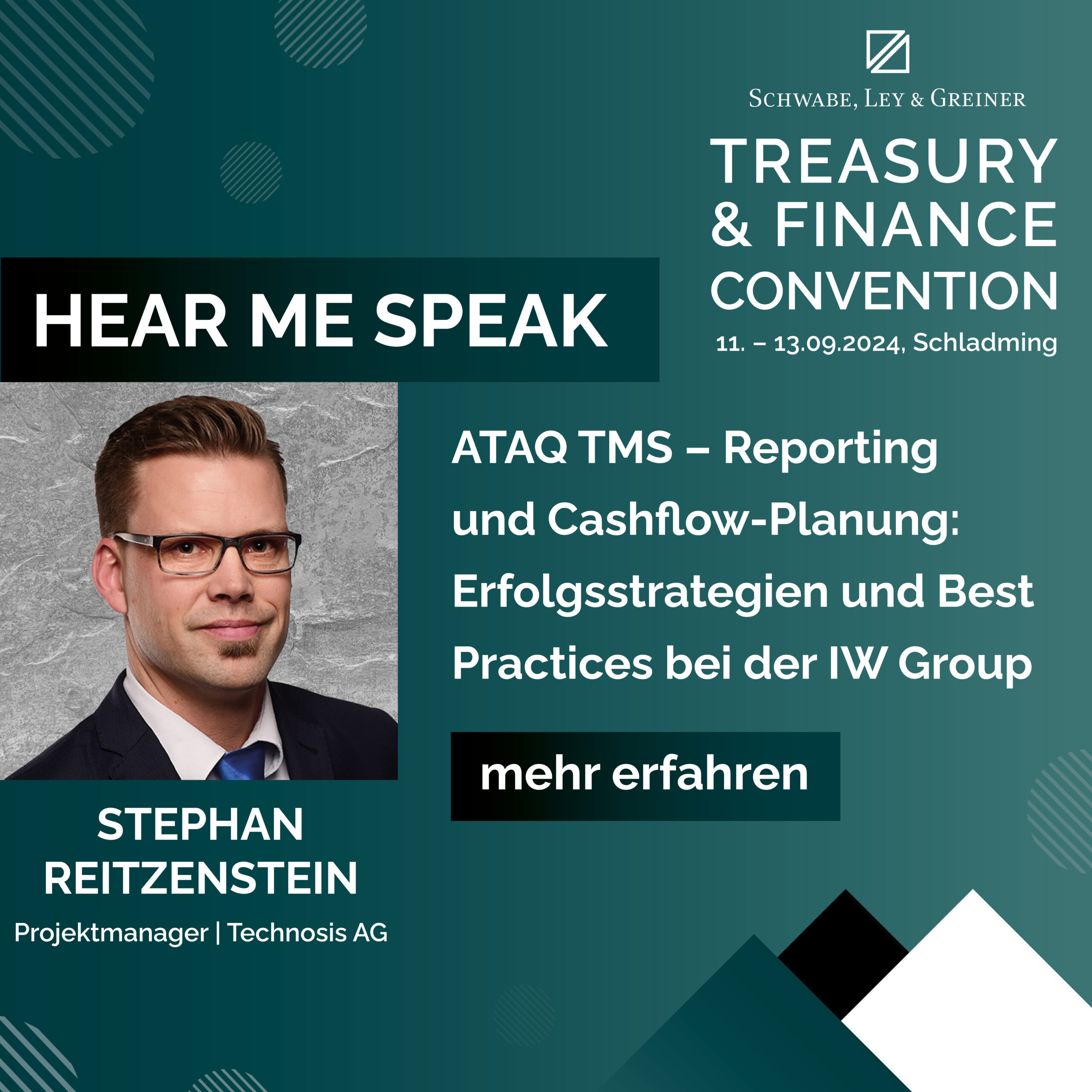 Stephan Reitzenstein - Treasury & Finance Convention